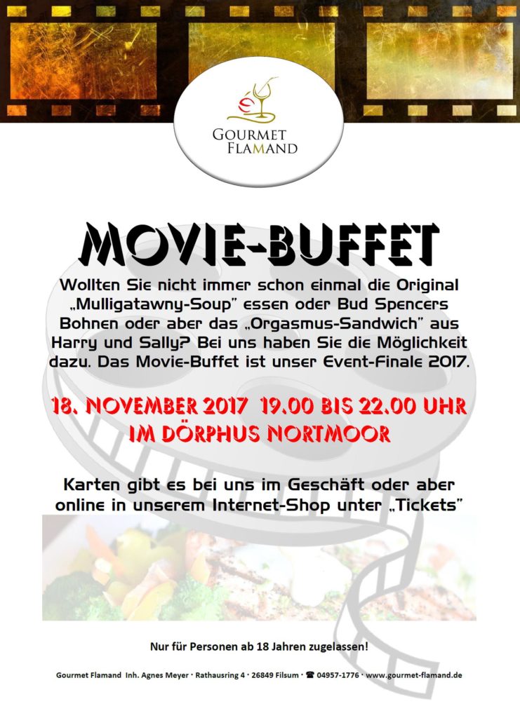 Movie-Buffet Plakat - Gourmet Flamand